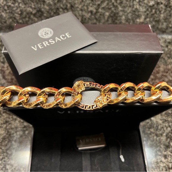 Versace | Jewelry | Versace Greca Link Bracelet New | Poshmark